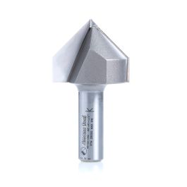 45728-CNC Carbide Tipped V-Groove 90 Deg x 1-1/2 Dia x 3/4 Inch x 1/2 Shank
