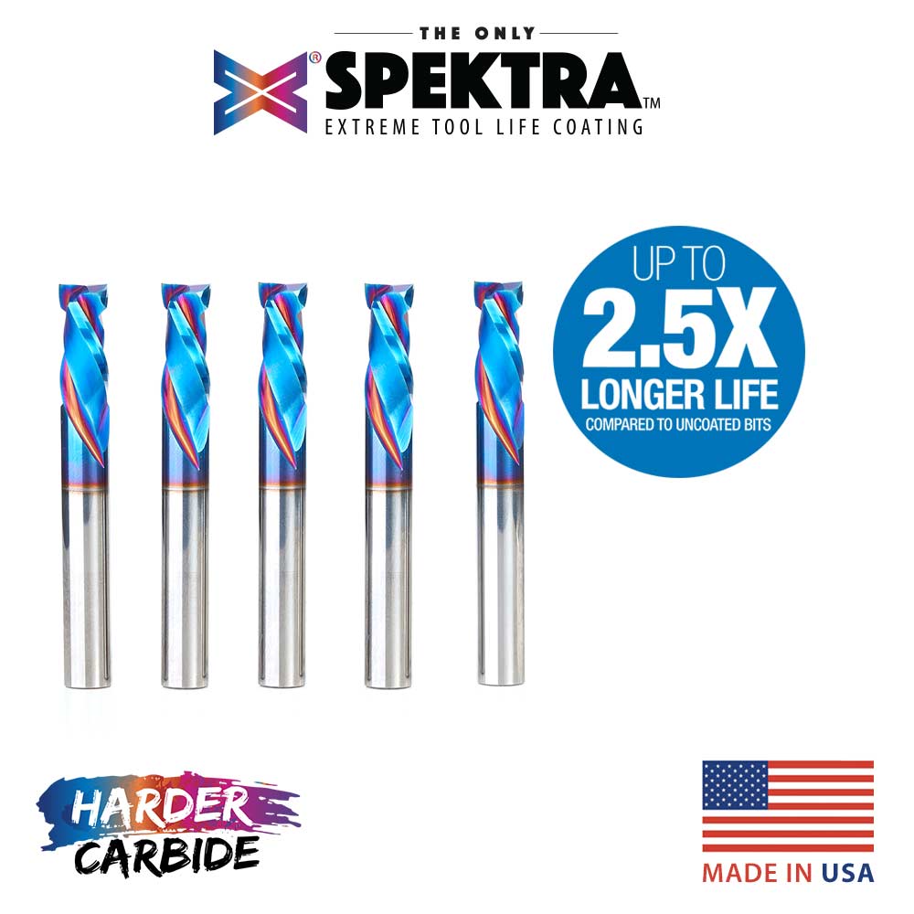 46171-K-5 5-Pack CNC Solid Carbide Spektra™ Extreme Tool Life Coated ...