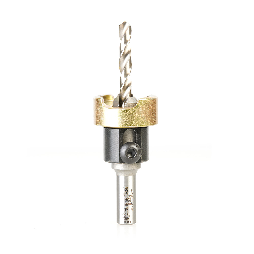 55244 Carbide Tipped 82 Degree Countersink with Adjustable Depth Stop ...